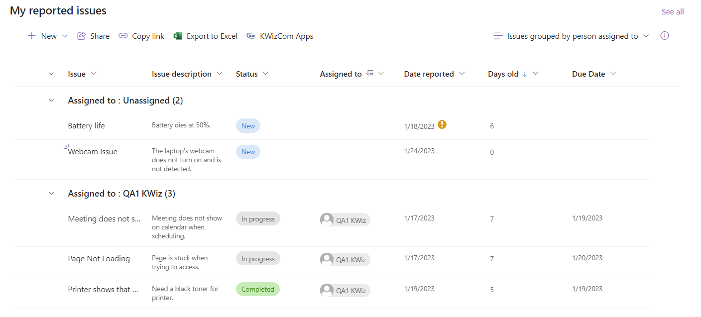 KWIZ Help Desk- The Ultimate SharePoint Help Desk - KWIZ